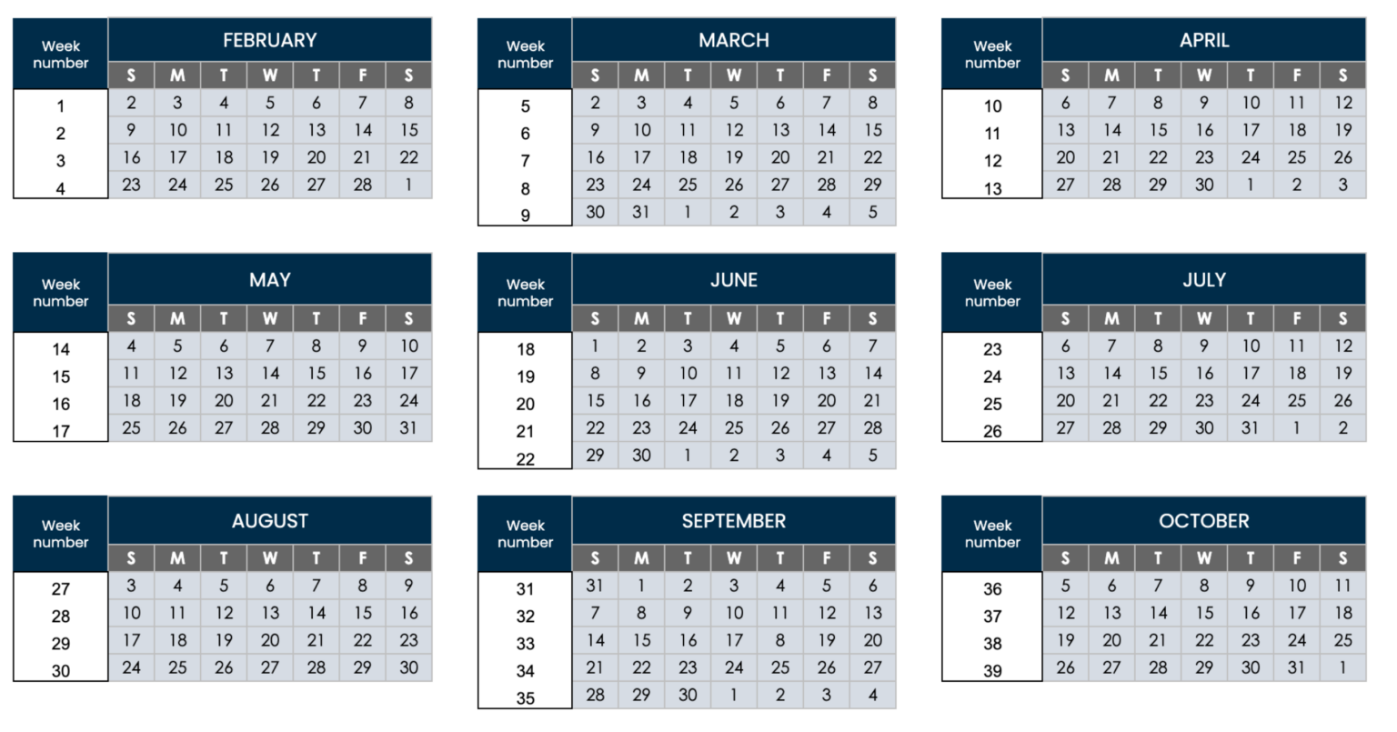 Retail Calendar 2025 - The Friedman Learning Group